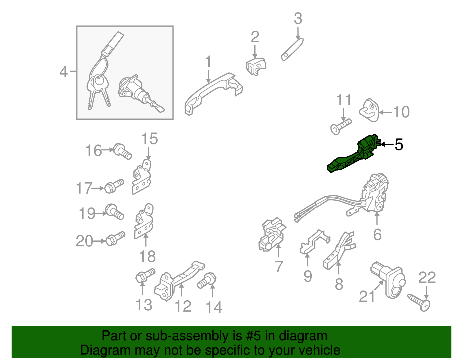 82655-3X200 - Handle Base - 2011-2016 Hyundai | World OEM Parts Hyundai