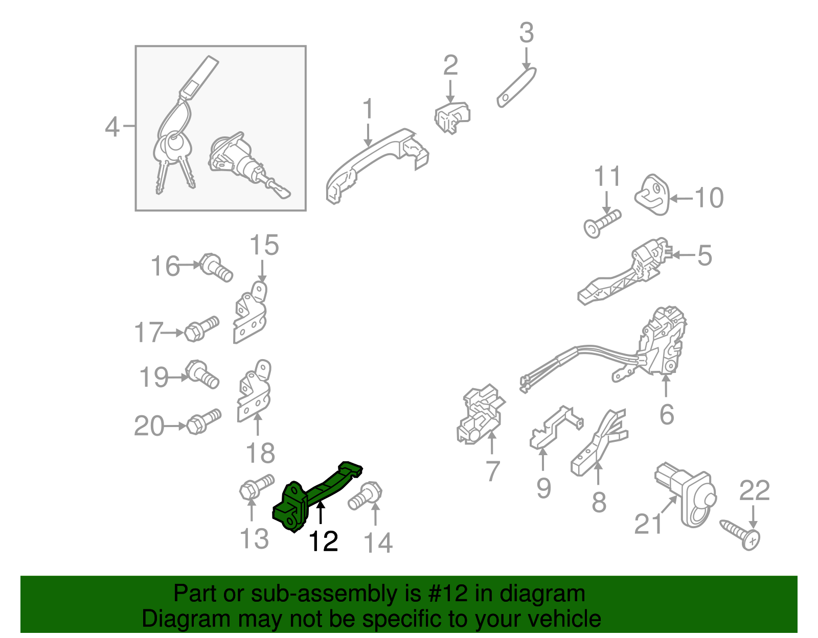 Hyundai - 79380-3X000 - Door Check - 2011-2012 Hyundai Elantra | OEM ...