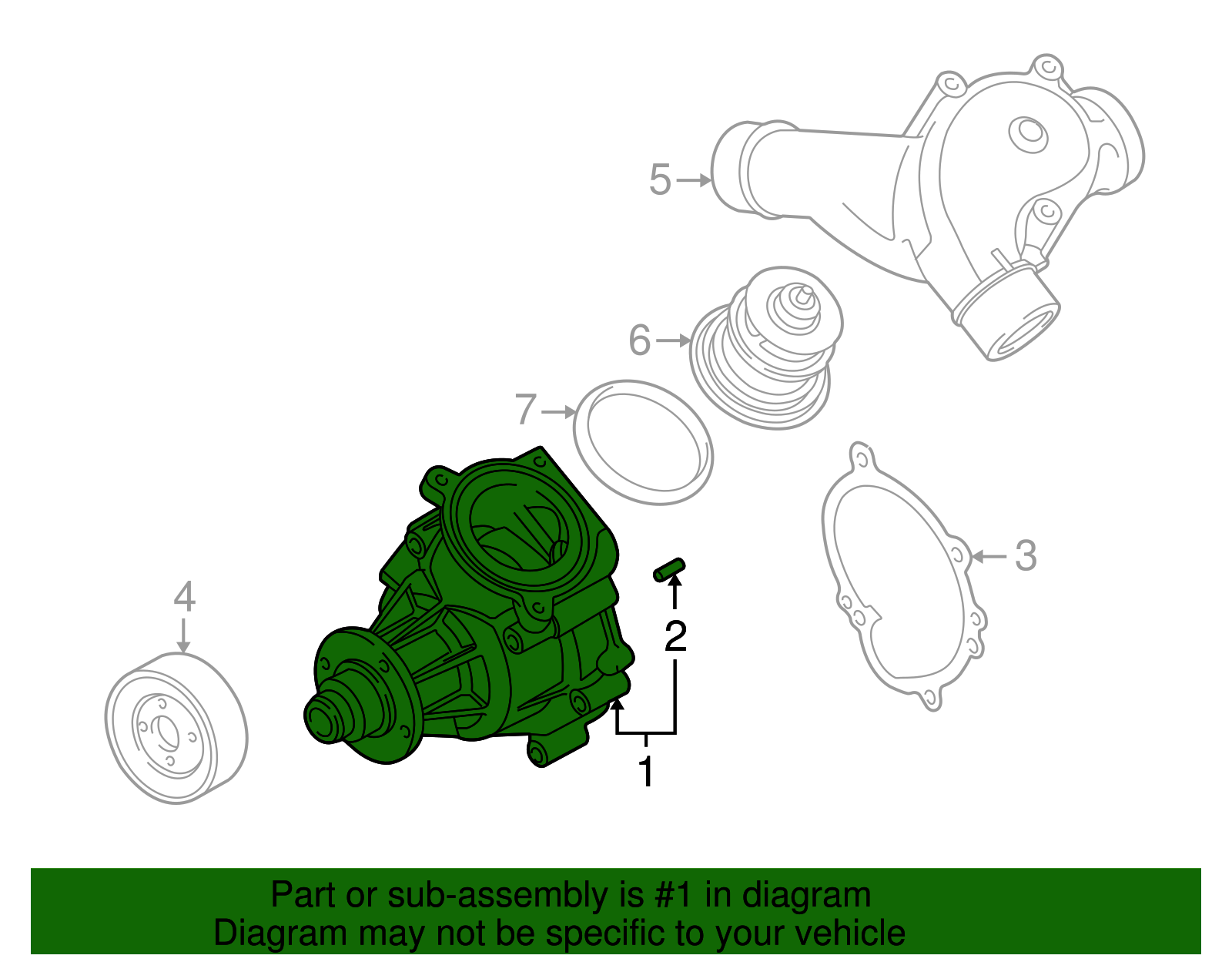 11517838118 - 2001-2006 BMW M3 Water Pump Assembly (11-51-7-838-118 ...