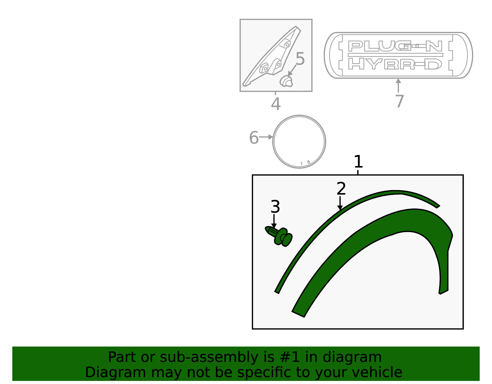 2018-2023 Subaru Crosstrek Wheel Flare 91112FL130 | Subaru Parts For You