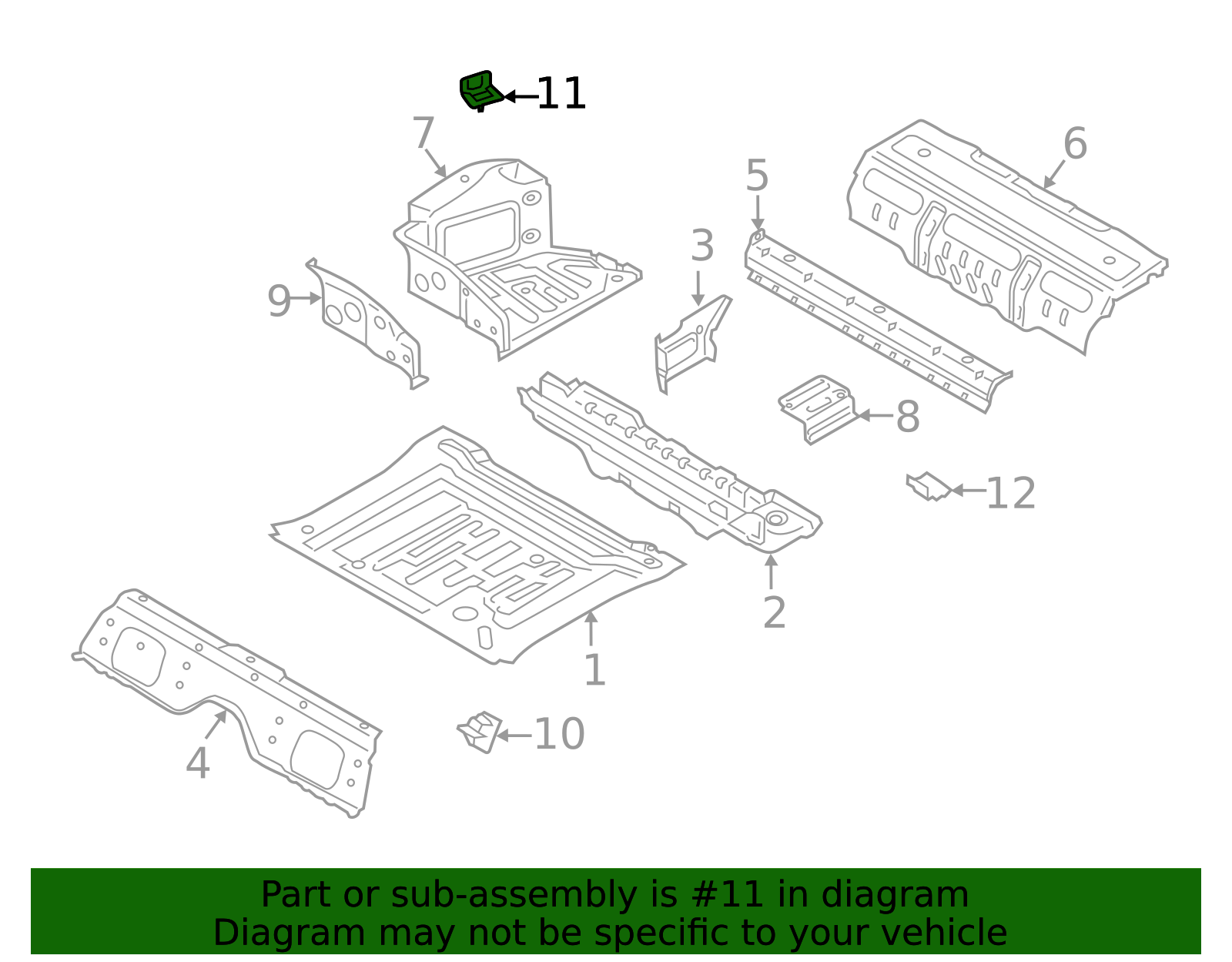 41-00-7-436-957 - High-Quality Floor Pan Reinforcement Bracket for 2019 ...