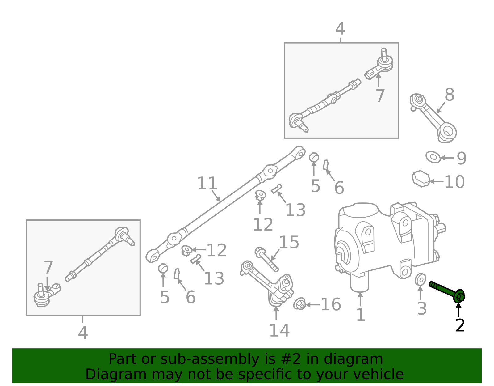 48361-1PA0B - High-Quality Steering Gear Box Bolt for 2016-2024 Nissan ...