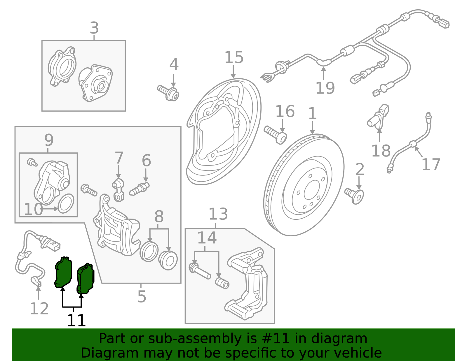 8W0-698-451-AR - Brake Pads 2021-2025 Audi | Audi OEM Parts Guy
