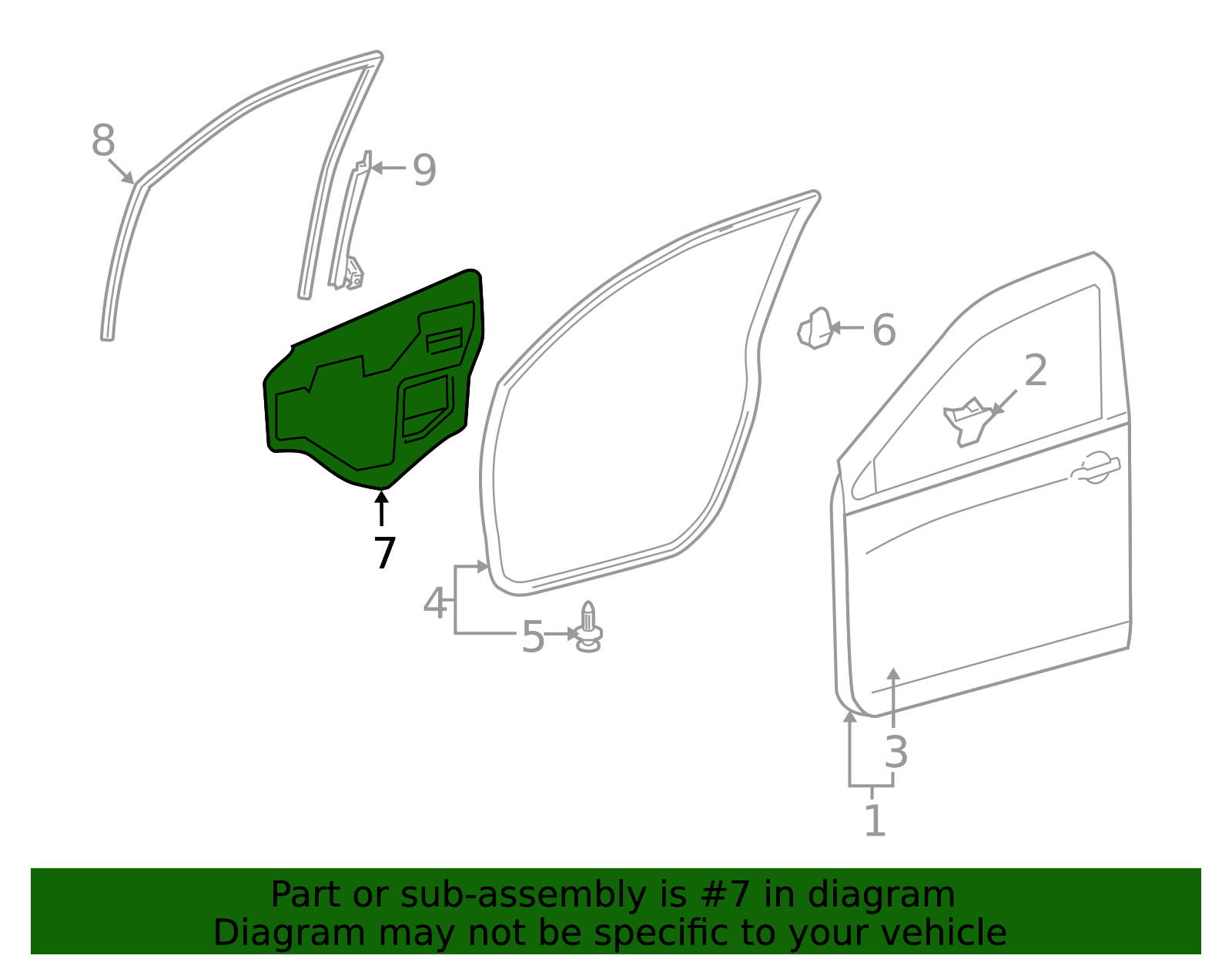 2006-2012 Toyota RAV4 Door Water Deflector 67831-0R030 | Toyota Parts ...