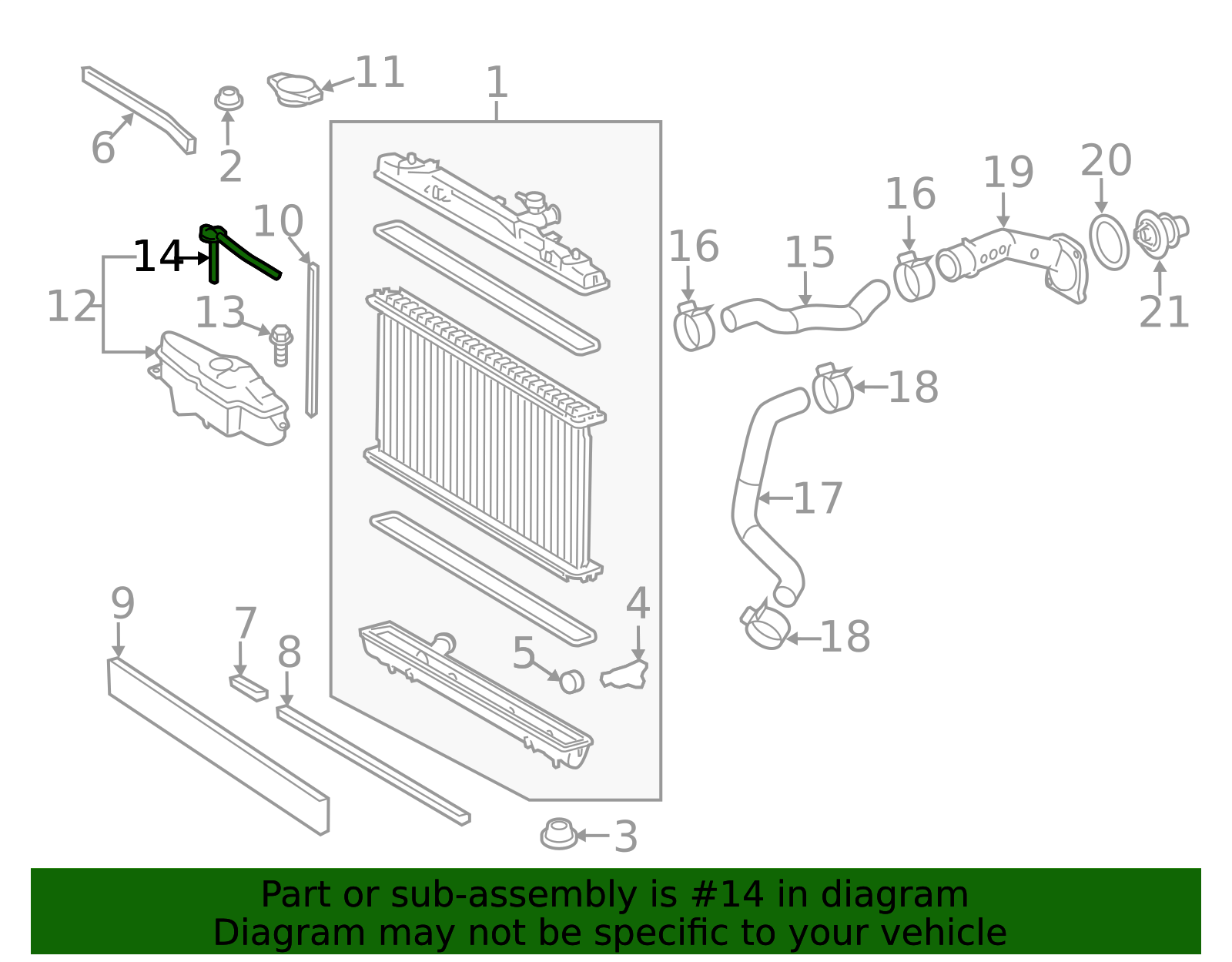2012-2018 Toyota Reservoir Cap 16405-0V060 | Toyota Parts Center