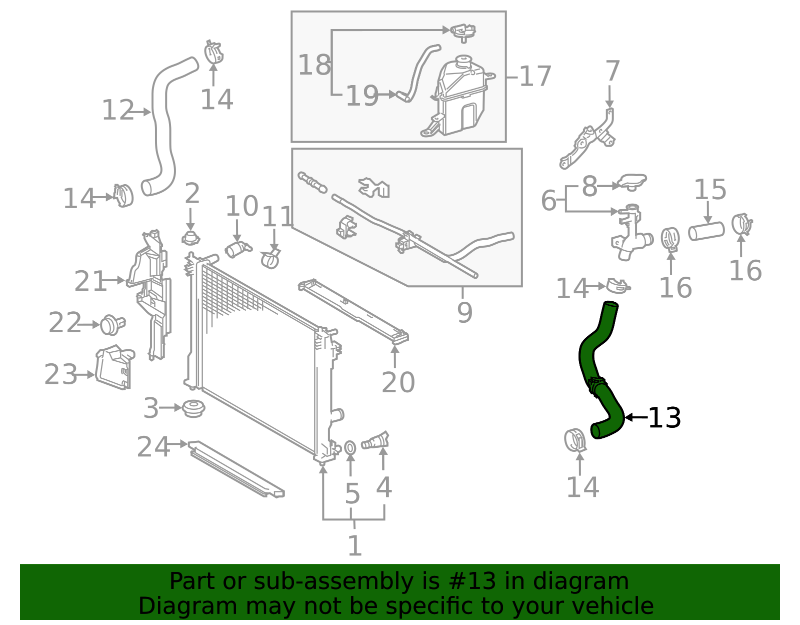2018-2024 Toyota 2018-2024 Toyota - Radiator Hose 16573-0P020 | Sparks ...