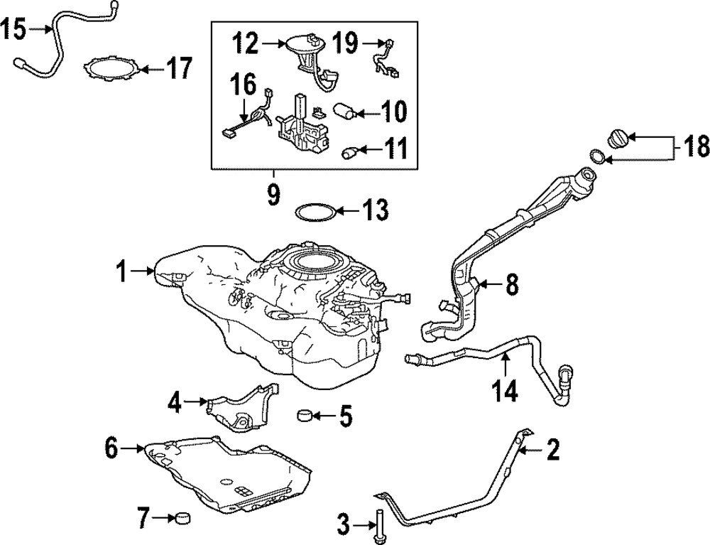 77024-0A010 - 2022-2024 Toyota Corolla Cross - Fuel Pump Hanger | Nucar ...