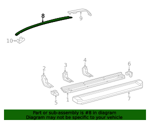 2007-2021 Toyota Tundra Drip Molding 75566-0C020 | OEM Parts Online