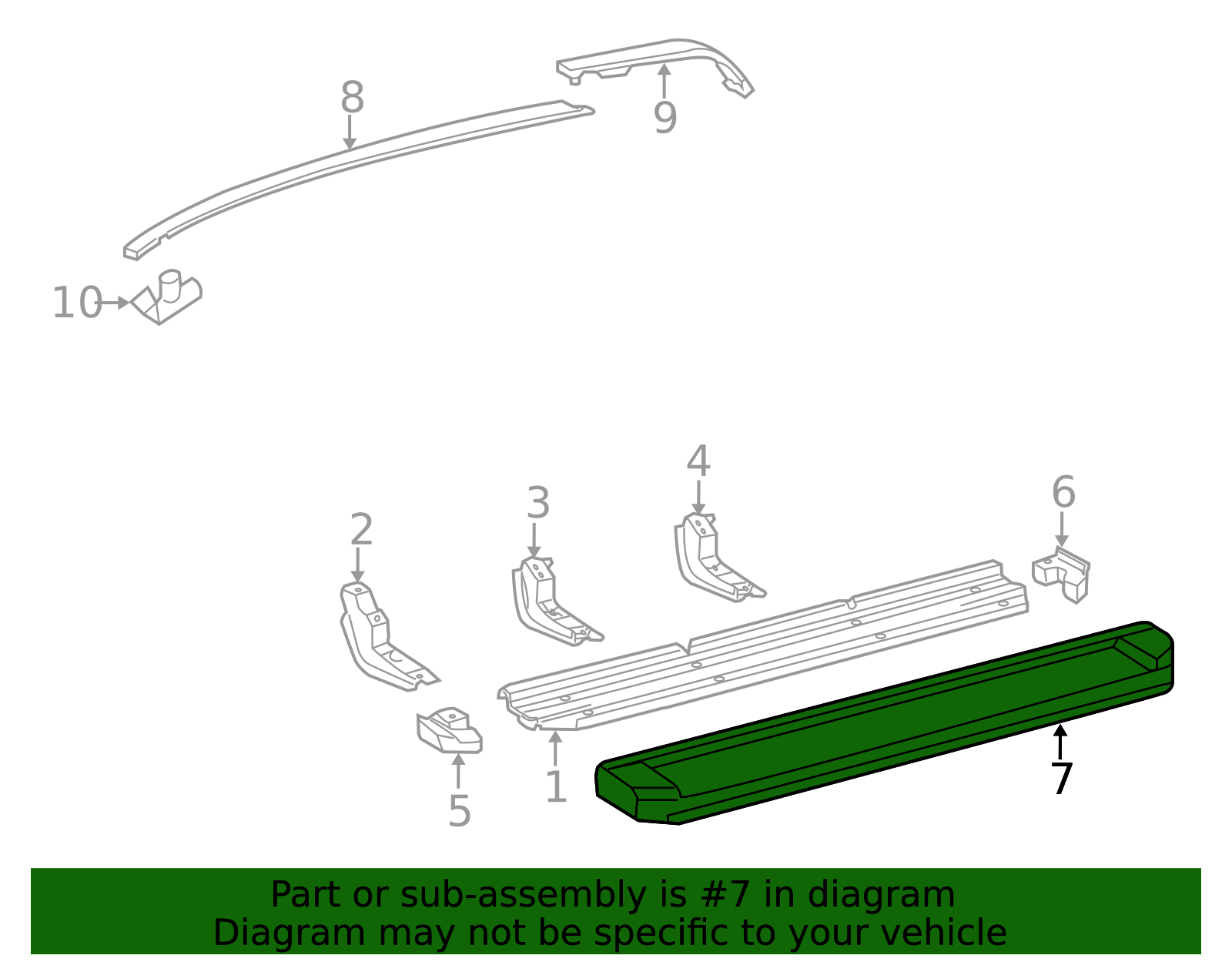 2007-2021 Toyota Tundra Running Board Step Pad 51773-0C030 | OEM Parts ...