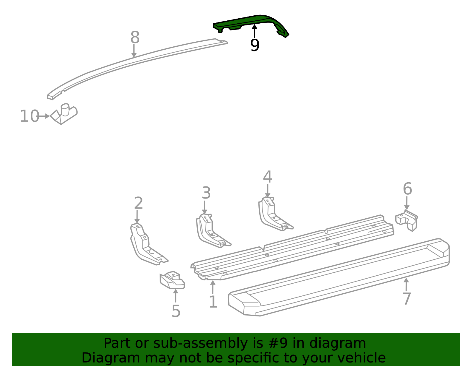 75554-0C030 - Drip Molding - 2007-2020 Toyota Tundra | Nucar Toyota Parts