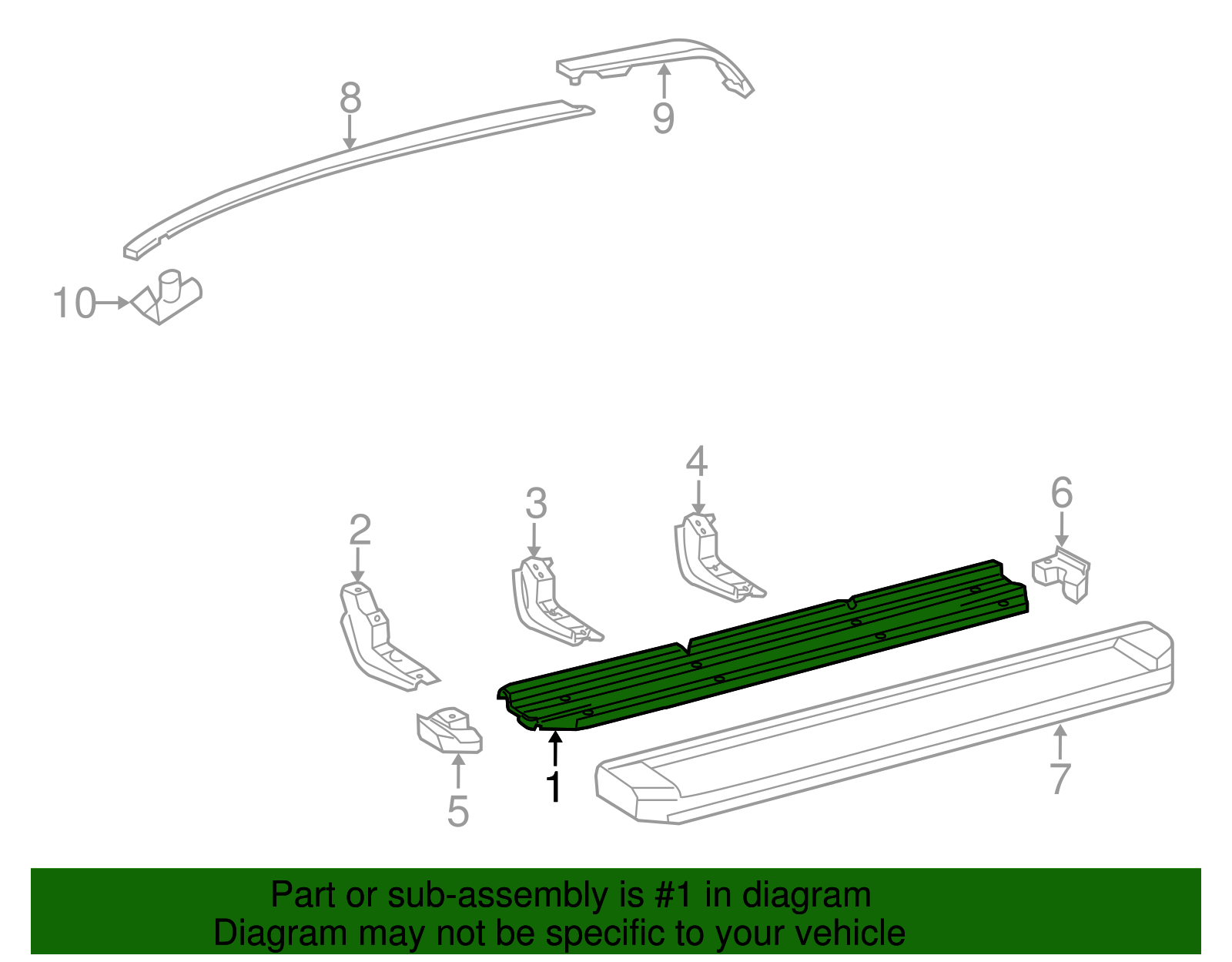 2007-2021 Toyota Tundra Running Board 51771-0C030 | OEM Parts Online