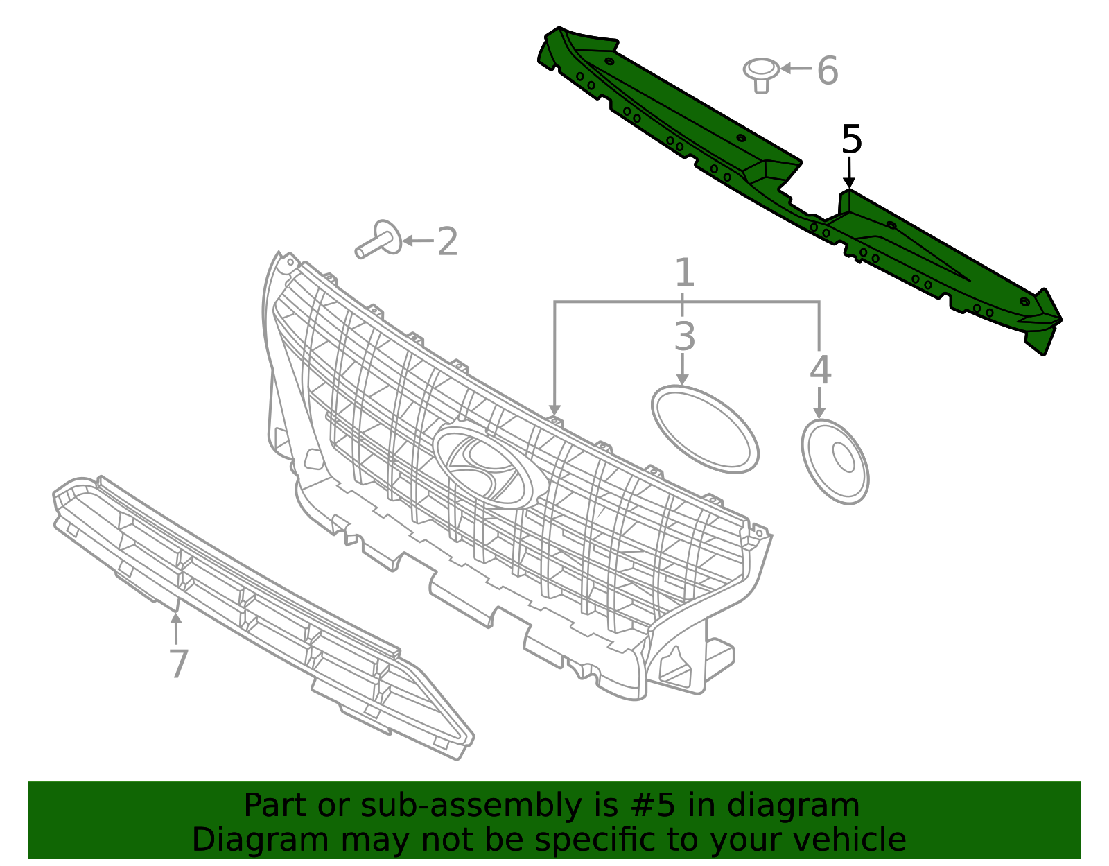 Hyundai - 86391-K2000 - Grille Bracket - 2020-2025 Hyundai Venue | OEM ...