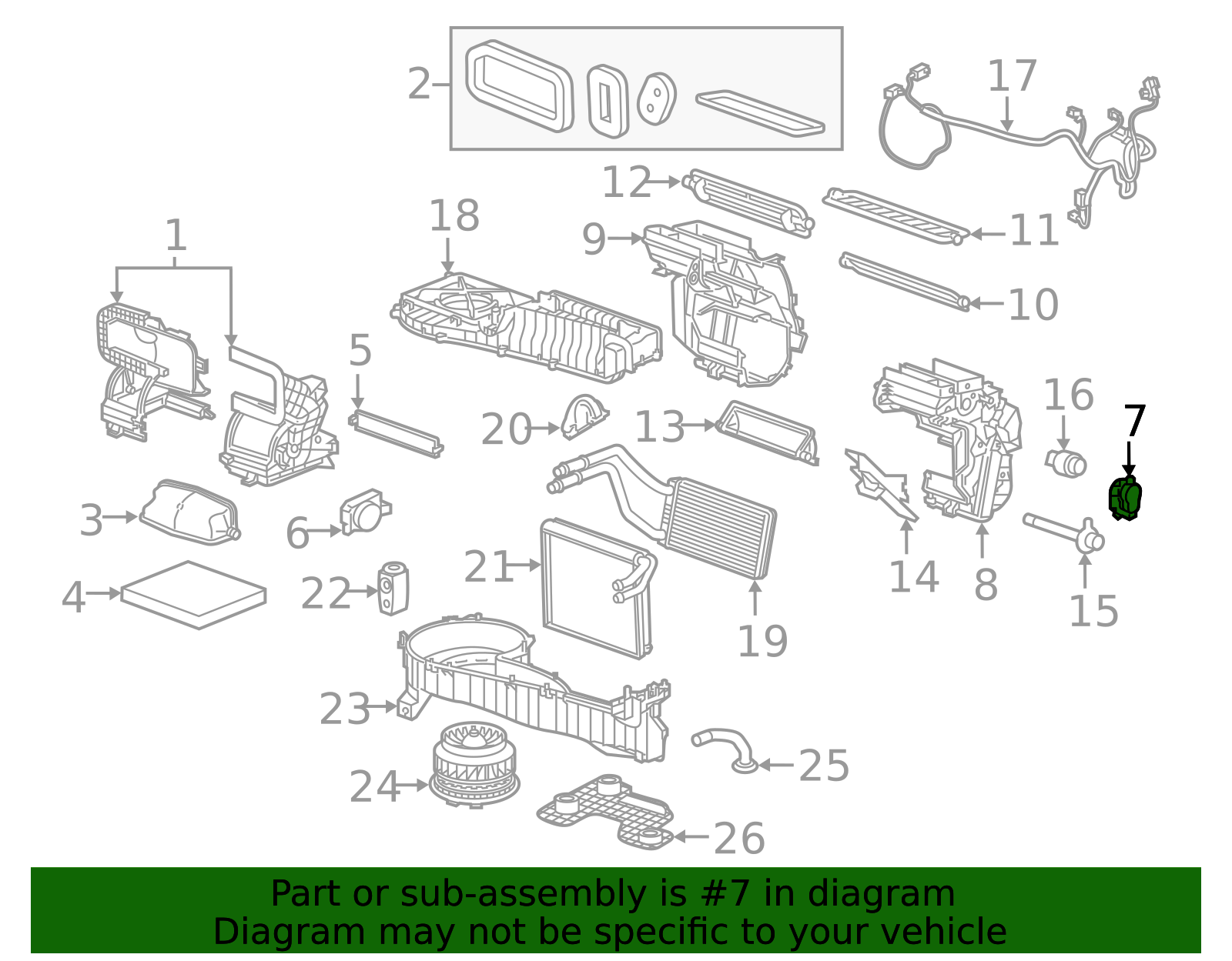 23221564 - 2015-2022 GM - Temperature Valve Actuator Assembly ...