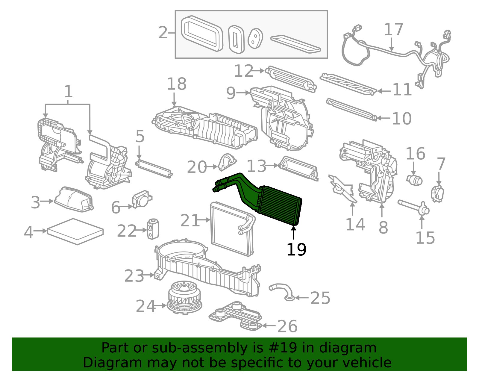 2015-2022 GM Heater Core 23135678 | Capital Chevy Parts