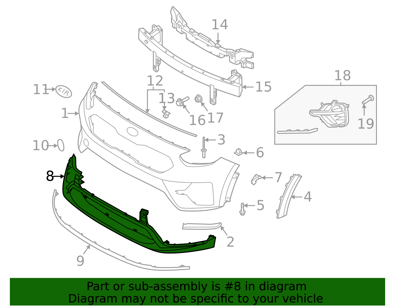 86512-Q4000 - Lower Cover 2019-2022 Kia Niro EV | Kia Cheap Parts