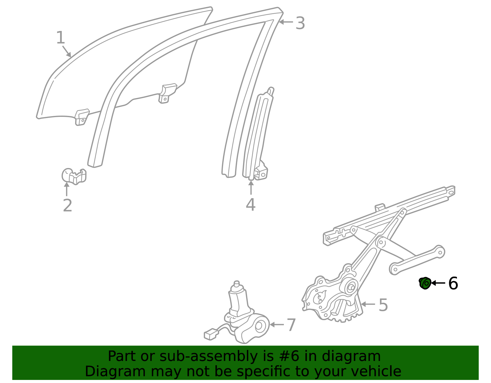 69855-20010 - Regulator Cover - 1998-2007 Lexus LX470 | My L Parts