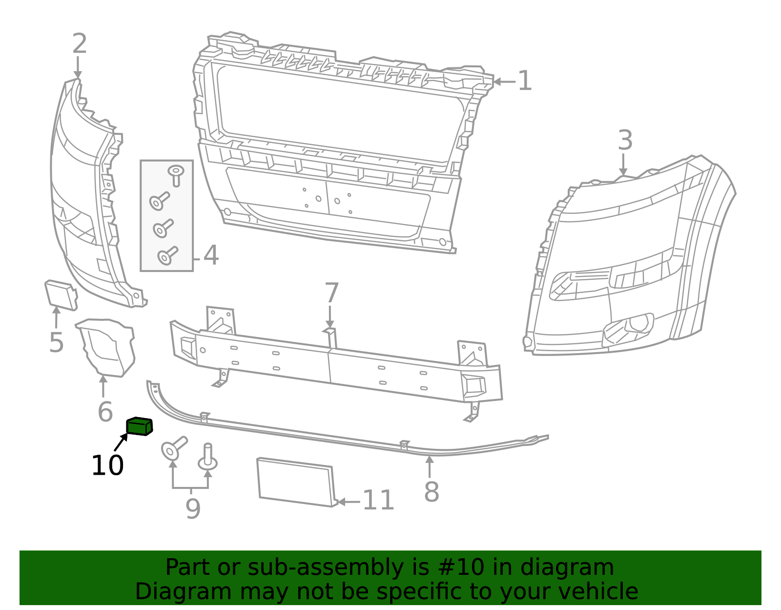 Lower Cross-Member Clip 68100655AA | Mopar Parts Canada