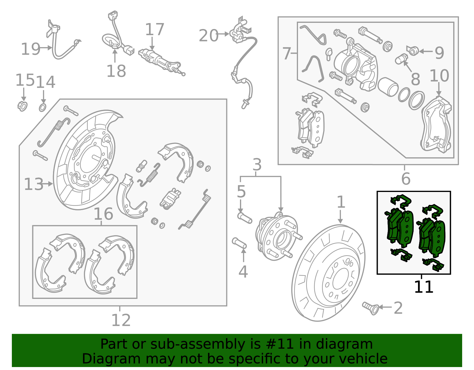 58302-J5A00 - Kia Brake Pads 2018-2021 Kia Stinger | Performance Auto Parts