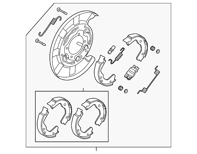 58250-J5550 - Parking Brake Assembly 2018 Kia Stinger | Kia.Parts Store