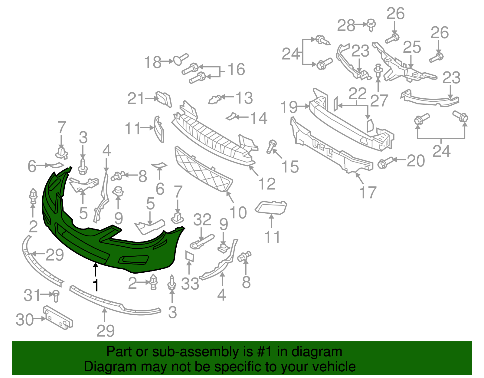 2006-2007 Mazda 6 Bumper Cover GP9A-50-031F-BB | MazdaParts.Online