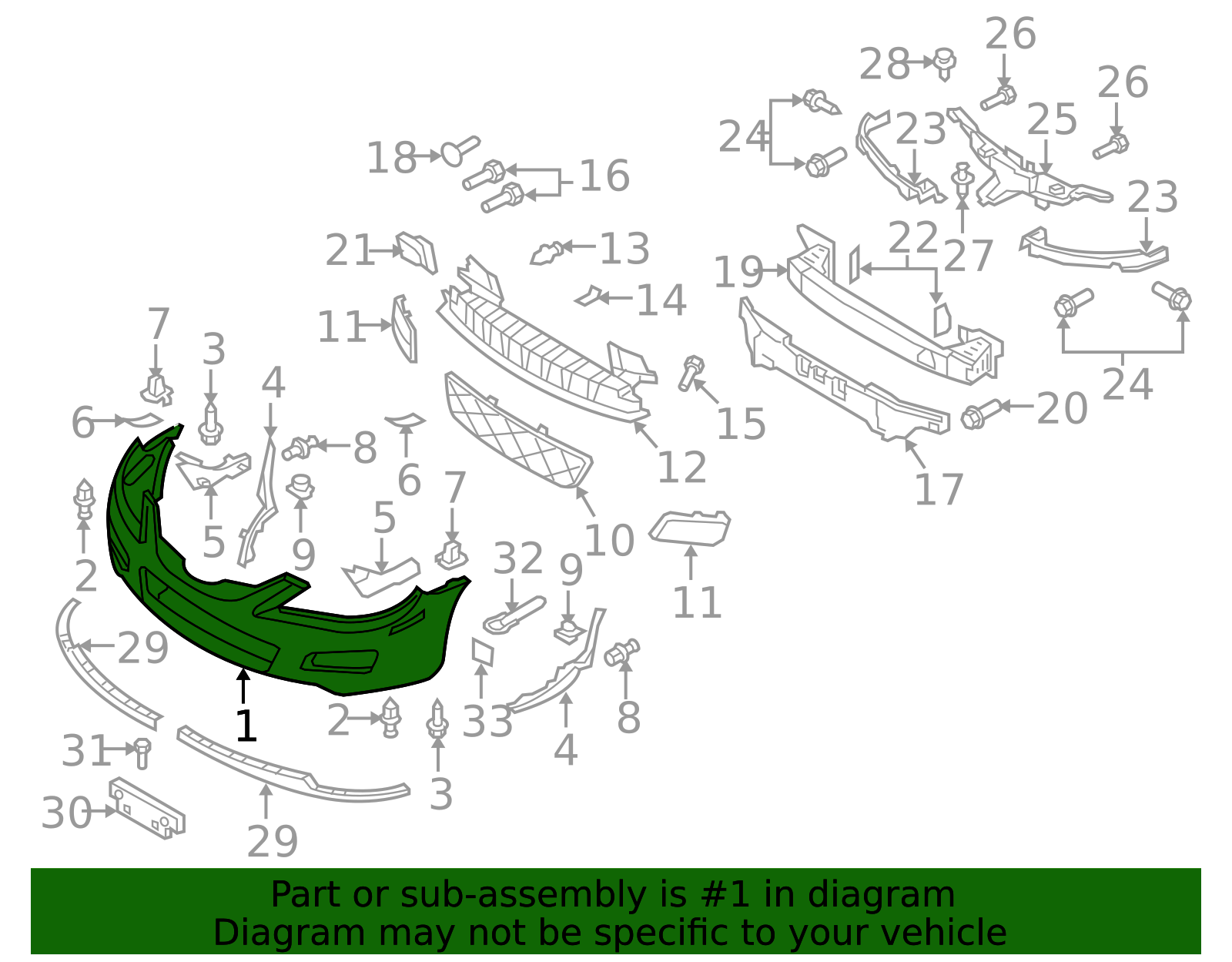 2006-2007 Mazda 6 Bumper Cover GP9A-50-031F-BB | MazdaParts.Online