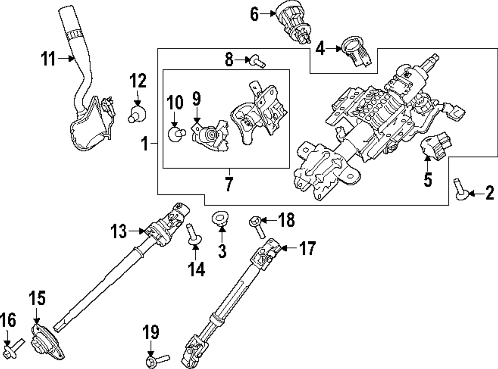 OEM Ford Shift Lever For 2015-2017 Ford F-150 - Part No. FL3Z-7A256-B ...