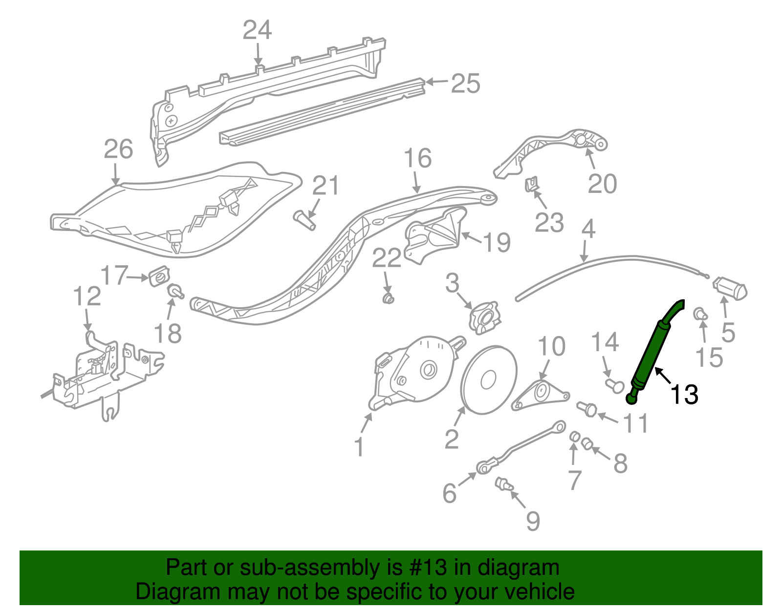 1997-2004 Porsche Boxster Push Rod 986-561-580-02 | Gaudin Porsche Parts
