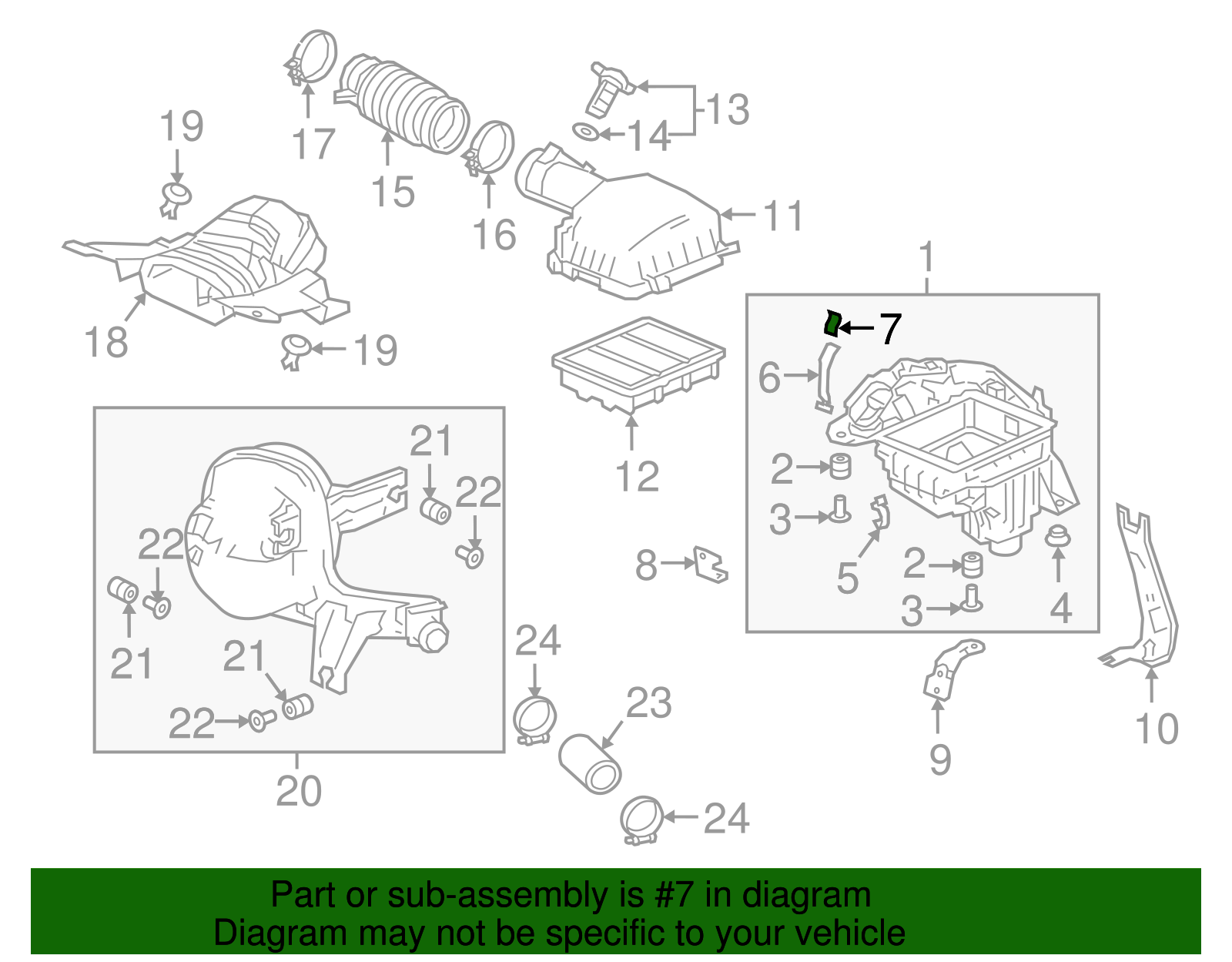 17219-P65-000 - Air Cleaner Assembly Clip 2000-2022 Honda | Honda Parts ...