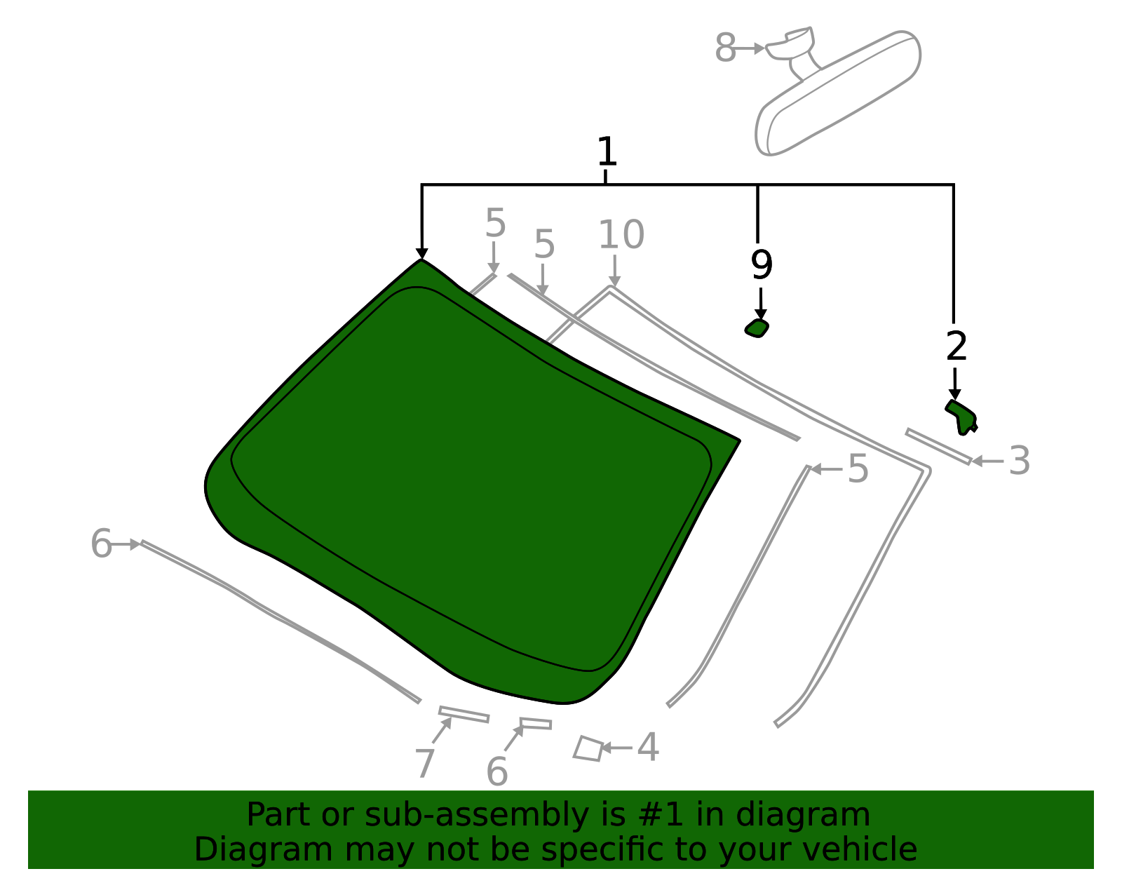 2022-2024 Subaru Forester Windshield 65009SJ400 | Subaru Parts Store