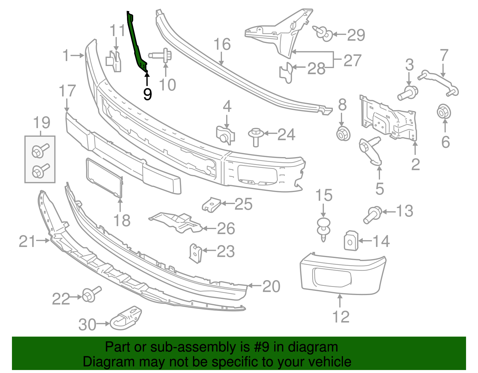 FL3Z-17754-A - Upper Bracket 2015-2017 Ford F-150 | Ford Parts Direct
