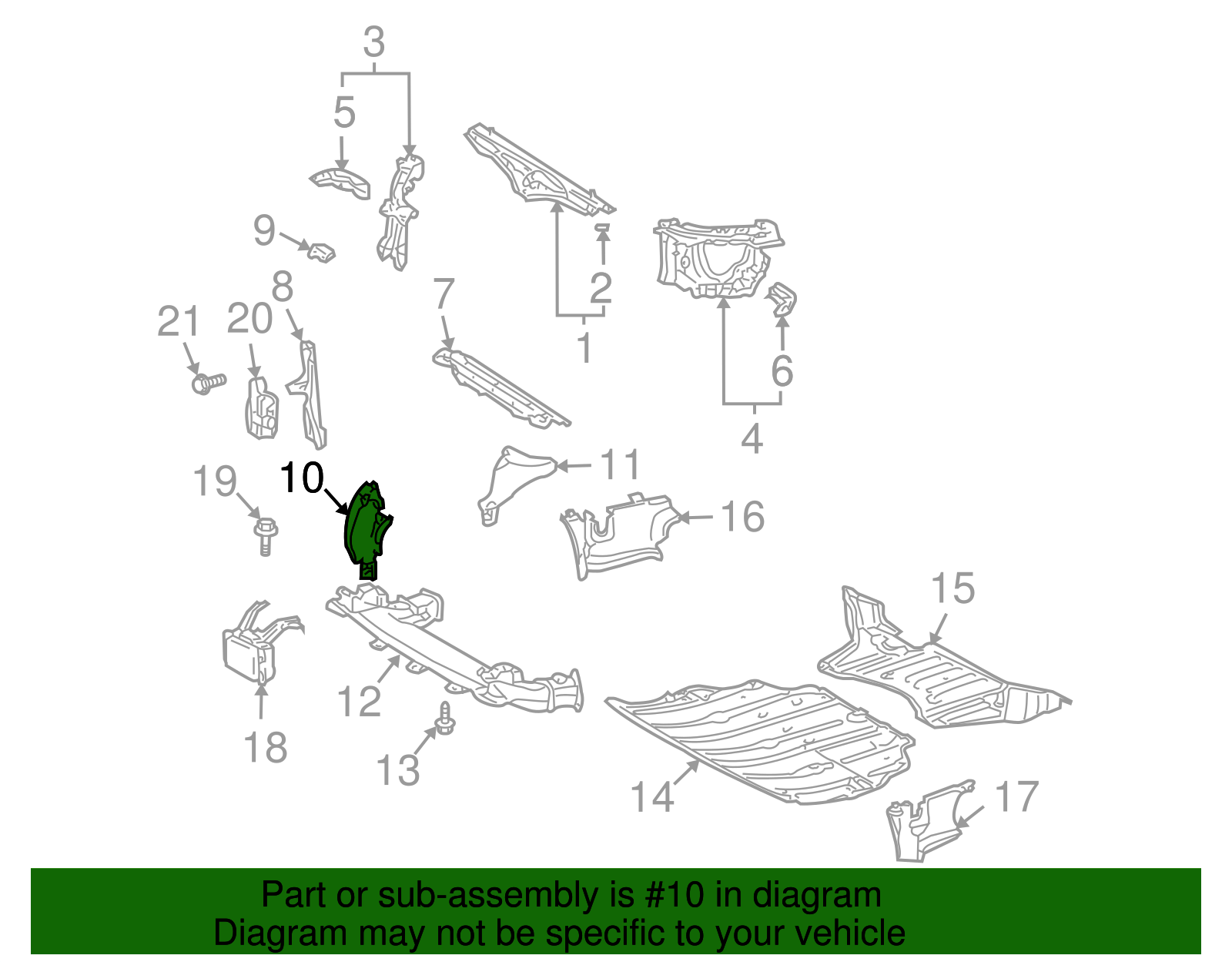 53293-50050 - Deflector - 2004-2006 Lexus LS430 | My L Parts