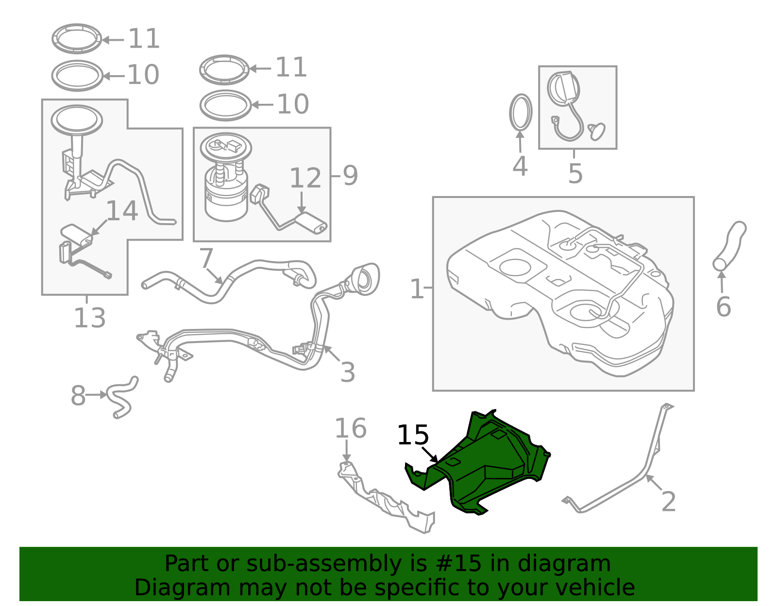 17285-1AA0A - Tank Shield Official Nissan Parts Store
