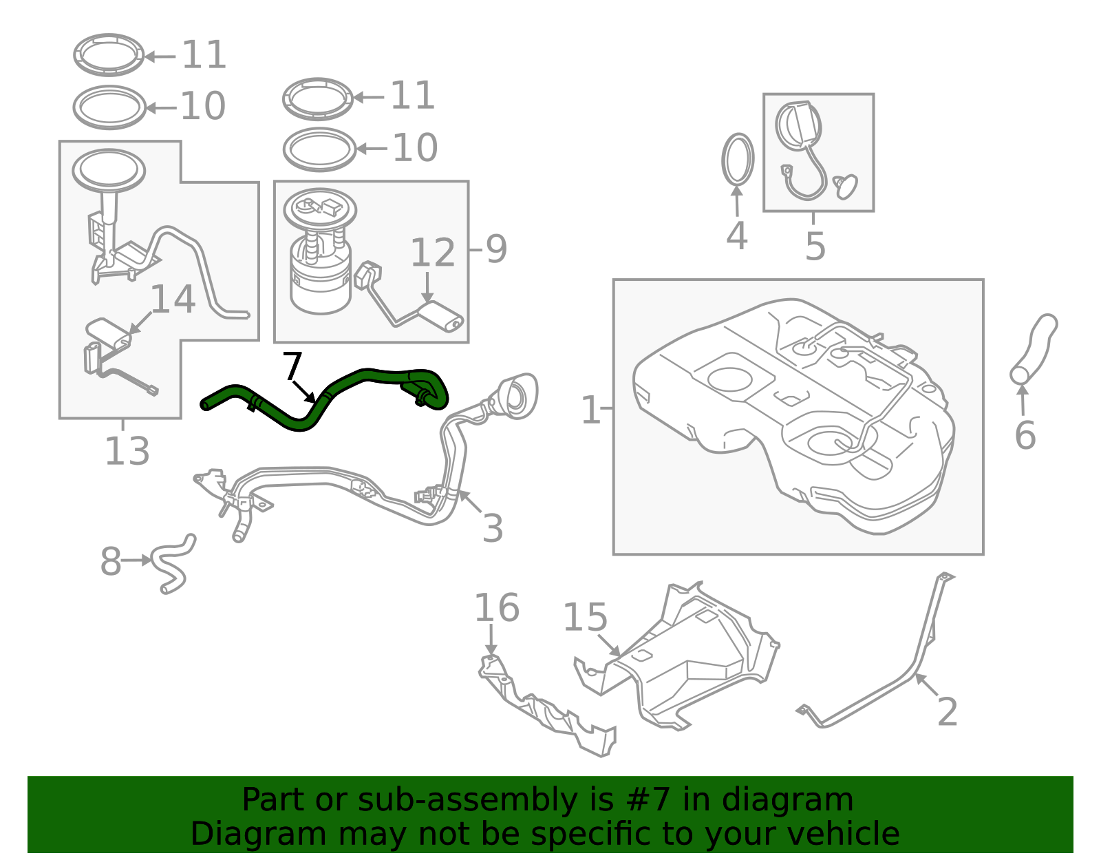 17226-1AA0C - Vent Hose 2009-2014 Nissan Murano | Official Nissan Parts ...