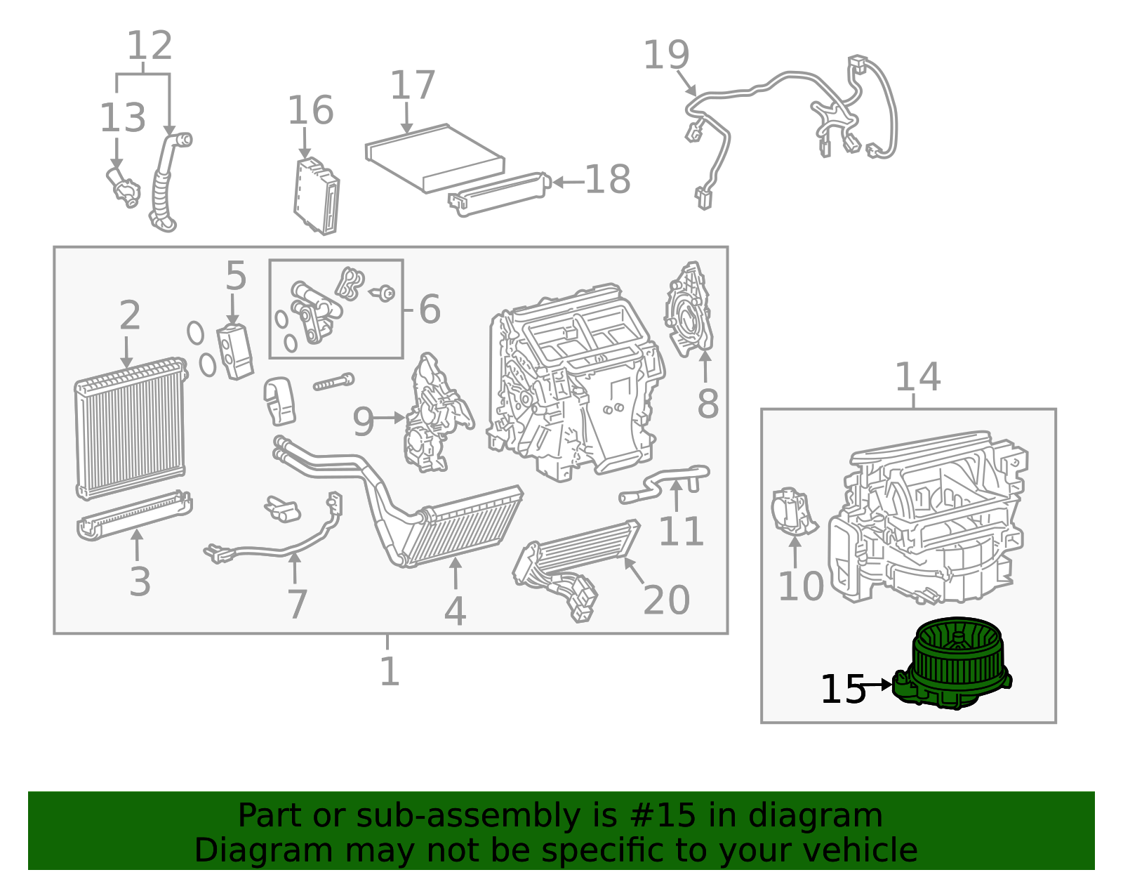 2010-2024 Toyota 4Runner Motor Sub-Assembly, Blower With Fan 87103 ...