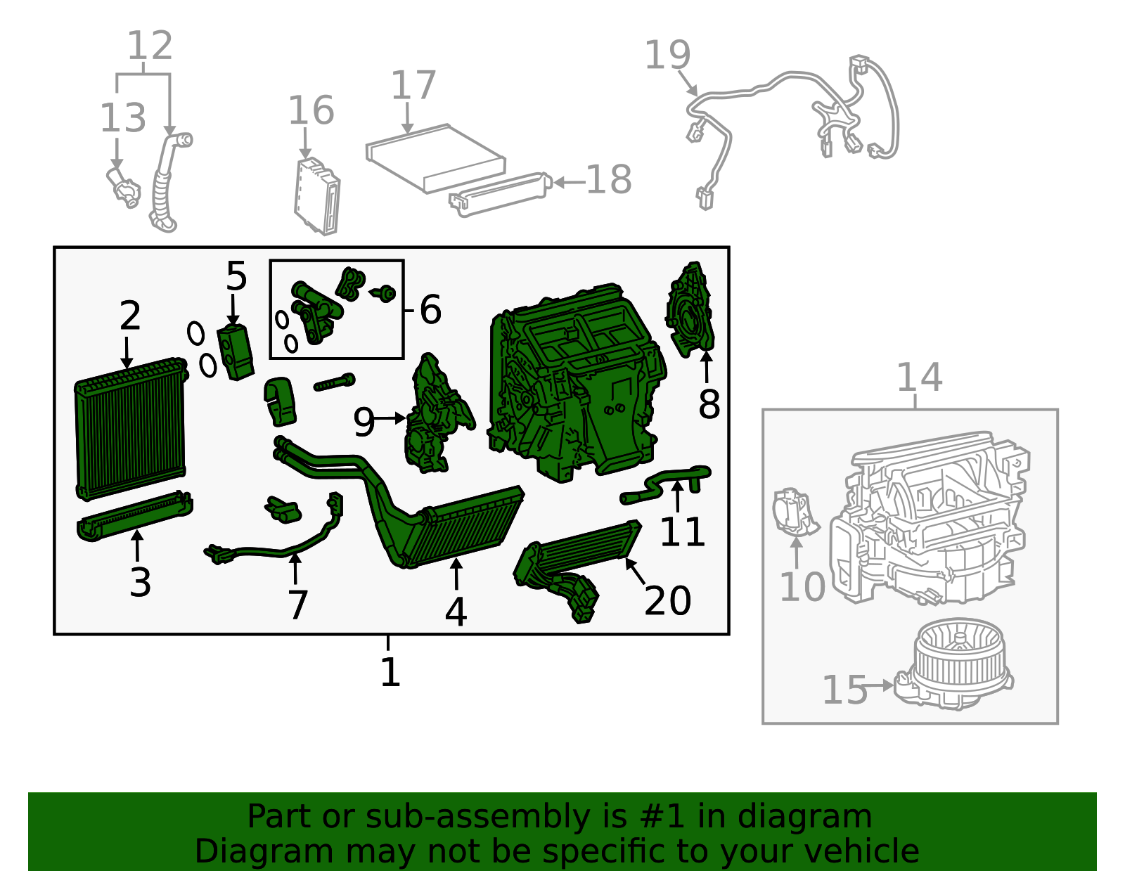87050-60580 - High-Quality HVAC Unit Case Assembly for 2014-2020 Toyota ...