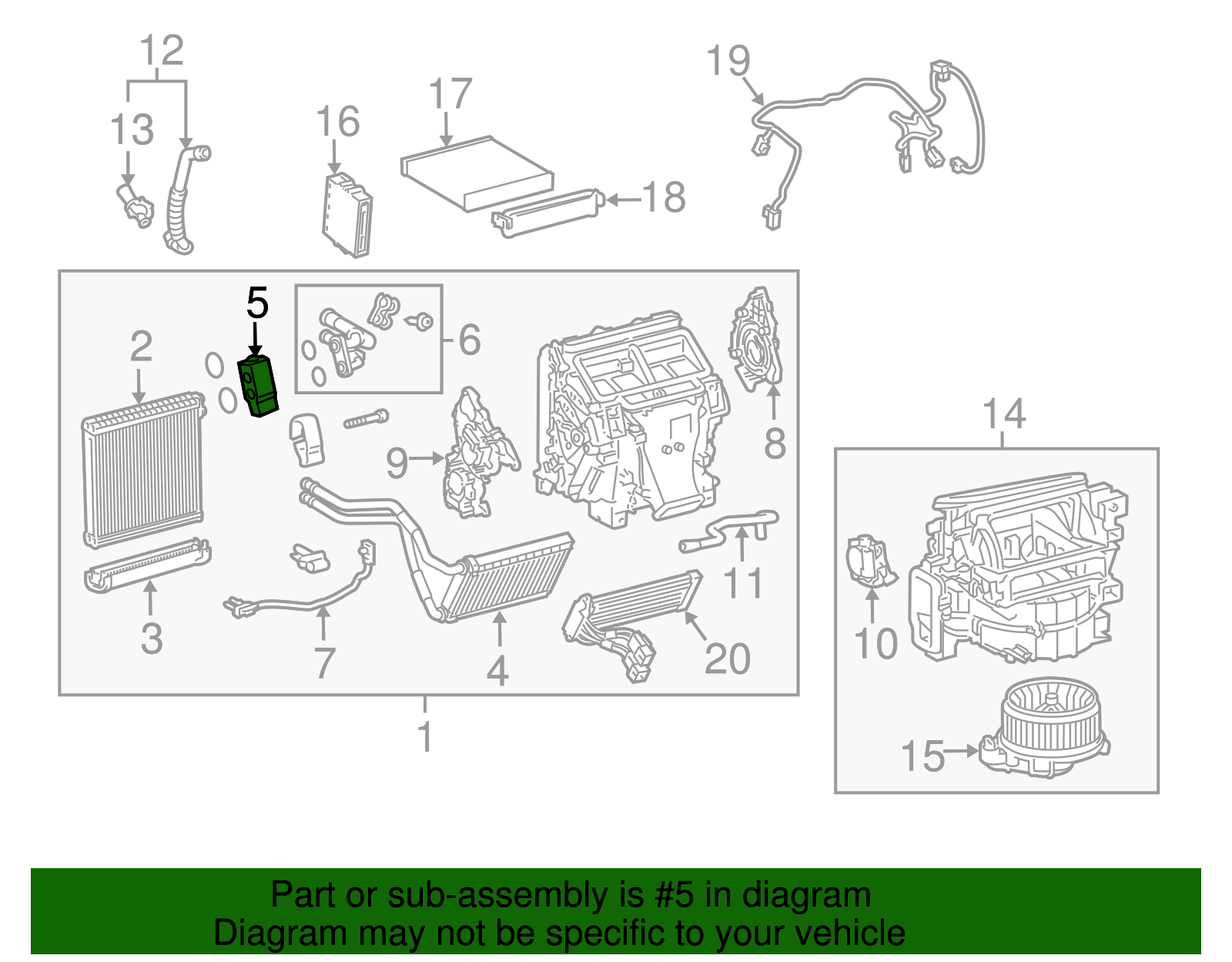 2015-2020 Toyota 4Runner Expansion Valve 88515-60290 | Toyota Parts Center