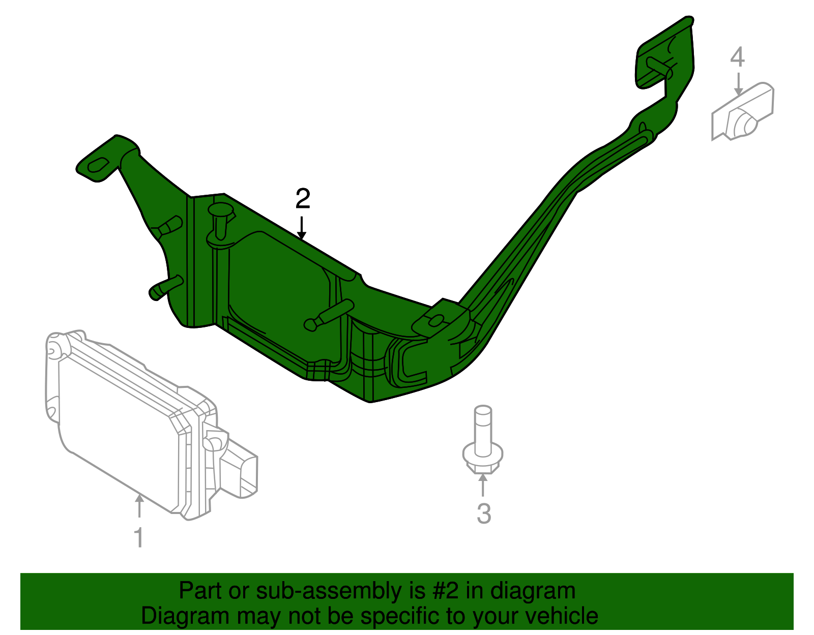 2013-2019 Ford Distance Sensor Mount Bracket DG1Z-14C022-A | Ford OEM ...