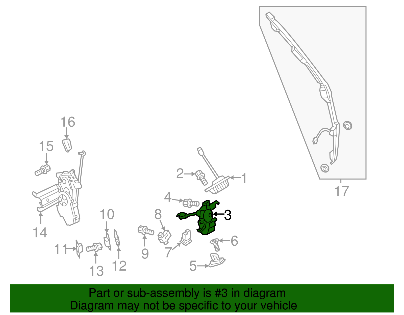 5808A135 - Lock Actuator 2014-2022 Mitsubishi | Mitsubishi Direct Parts