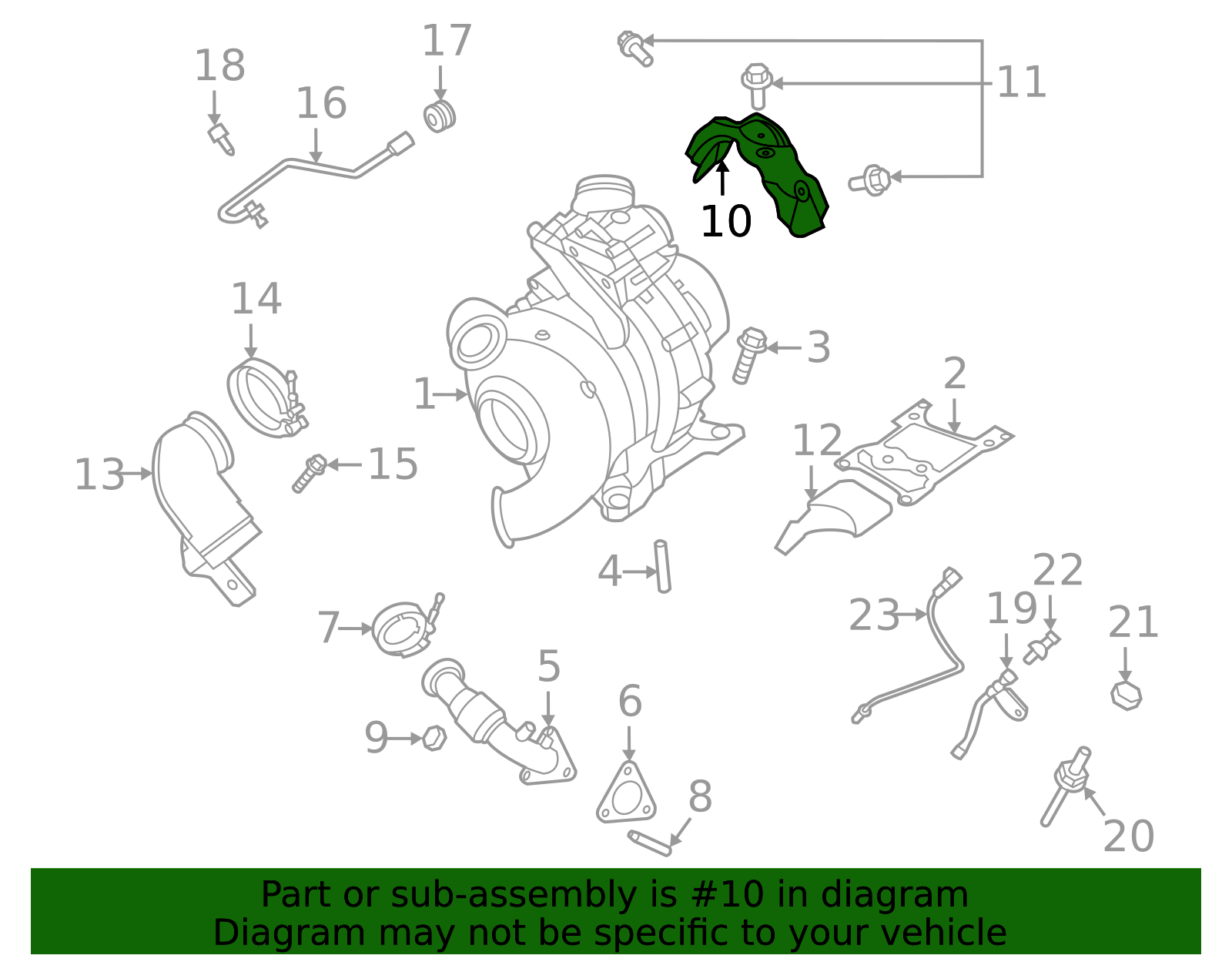 2020-2026 Ford Turbocharger Mount Heat Shield LC3Z-9G478-A | OEM Parts ...