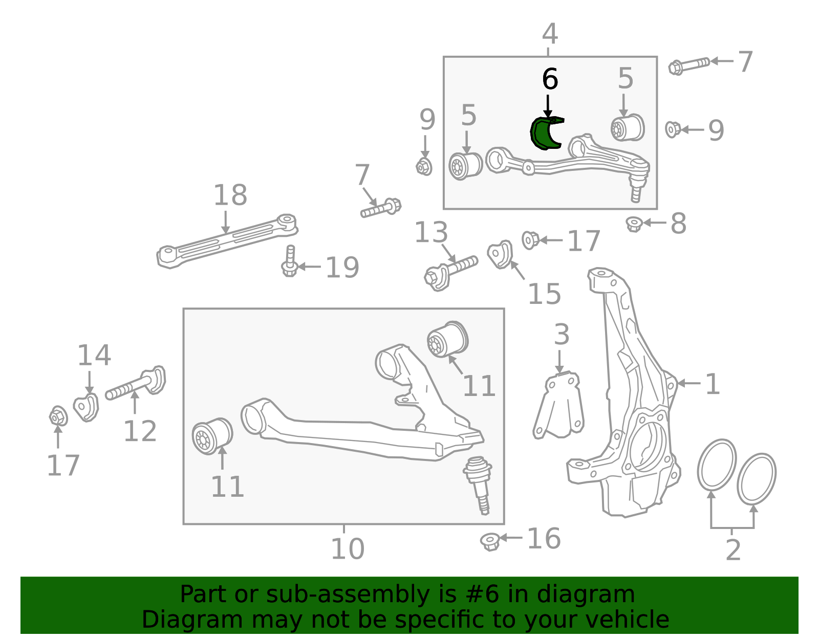 84363681 - Upper Control Arm Bracket 2019-2025 GM | Gateway Buick GMC Parts