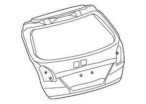 67005-0T071 - Lift Gate - 2009-2015 Toyota Venza | OEM Genuine Toyota Parts