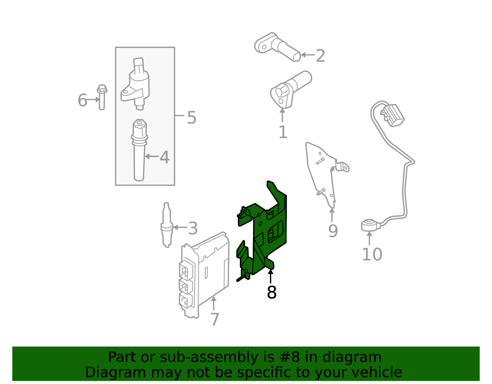GC2Z-12A659-E - High-Quality Engine Control Module (ECM) Bracket for ...