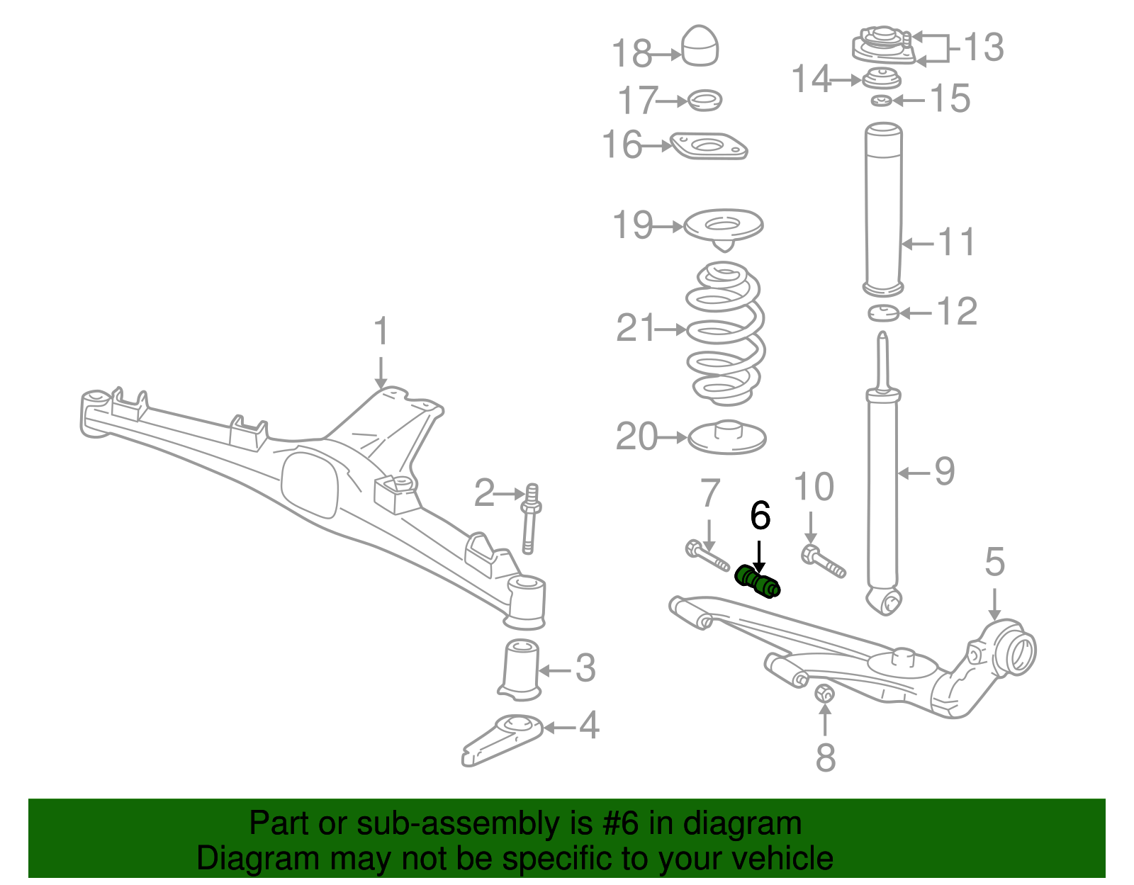 Genuine BMW 33-32-9-061-945 | Trailing Arm Rubber Mount | FREE Shipping ...