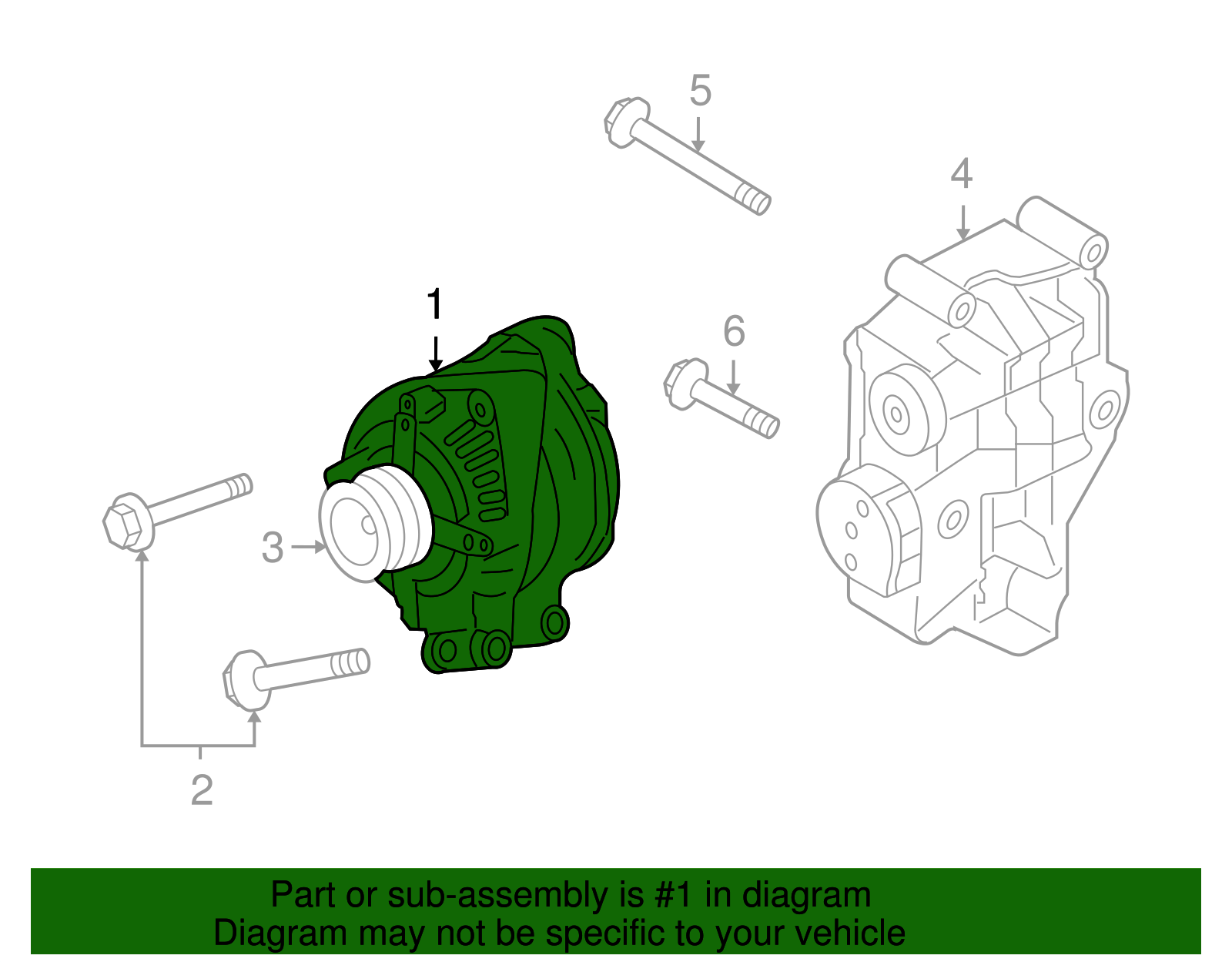 Genuine OEM Alternator Part# LR140624 Fits 2005-2009 Land Rover: Up To ...
