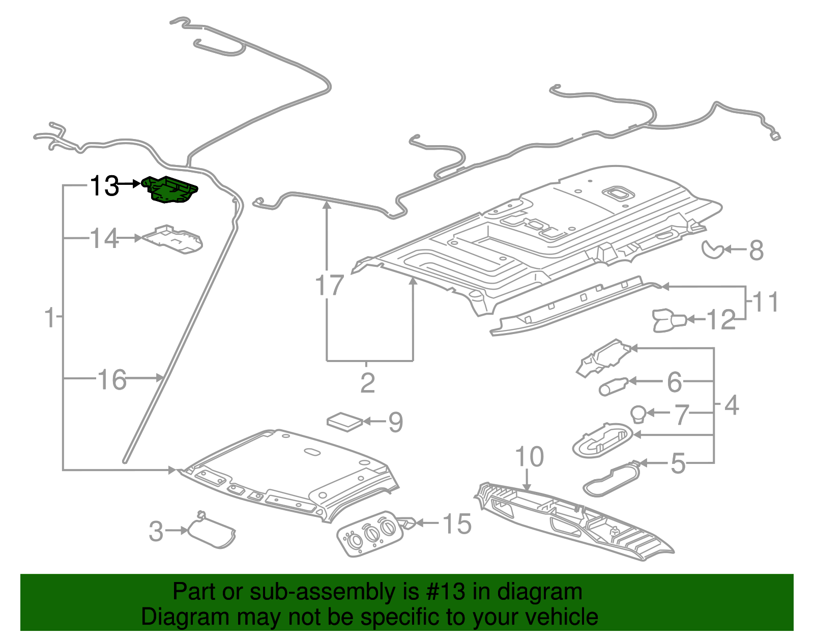2008-2025 GM Electronic Compass Module 20860277 | Shop Matick Parts