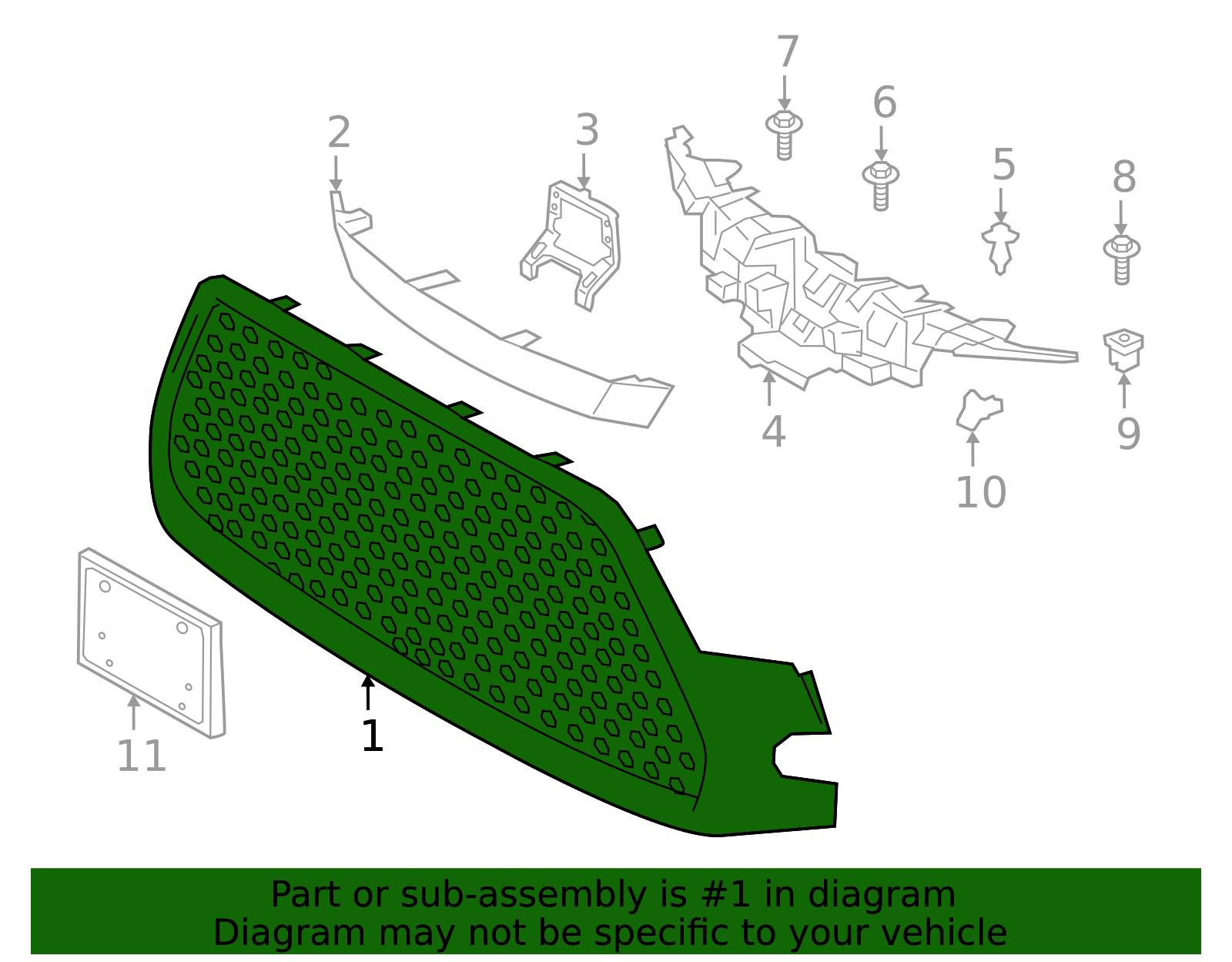 53112-12370 - Grille | Discount Parts Monster
