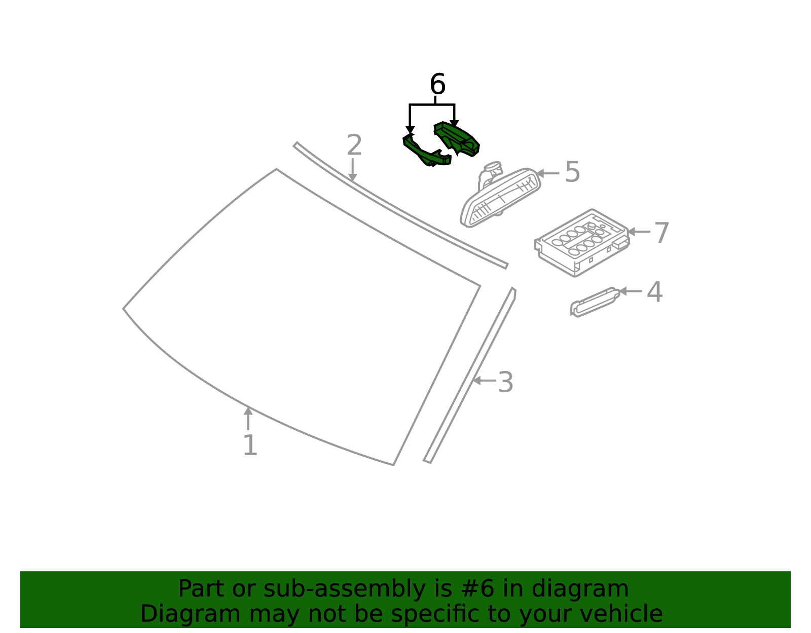 Interior Rear View Mirror Cover 51167076129 | OEM Parts Online