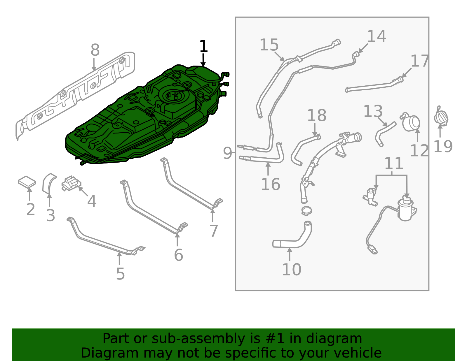 31150-R0510 - Fuel Tank 2024-2026 Kia Carnival | Kia.Parts Store