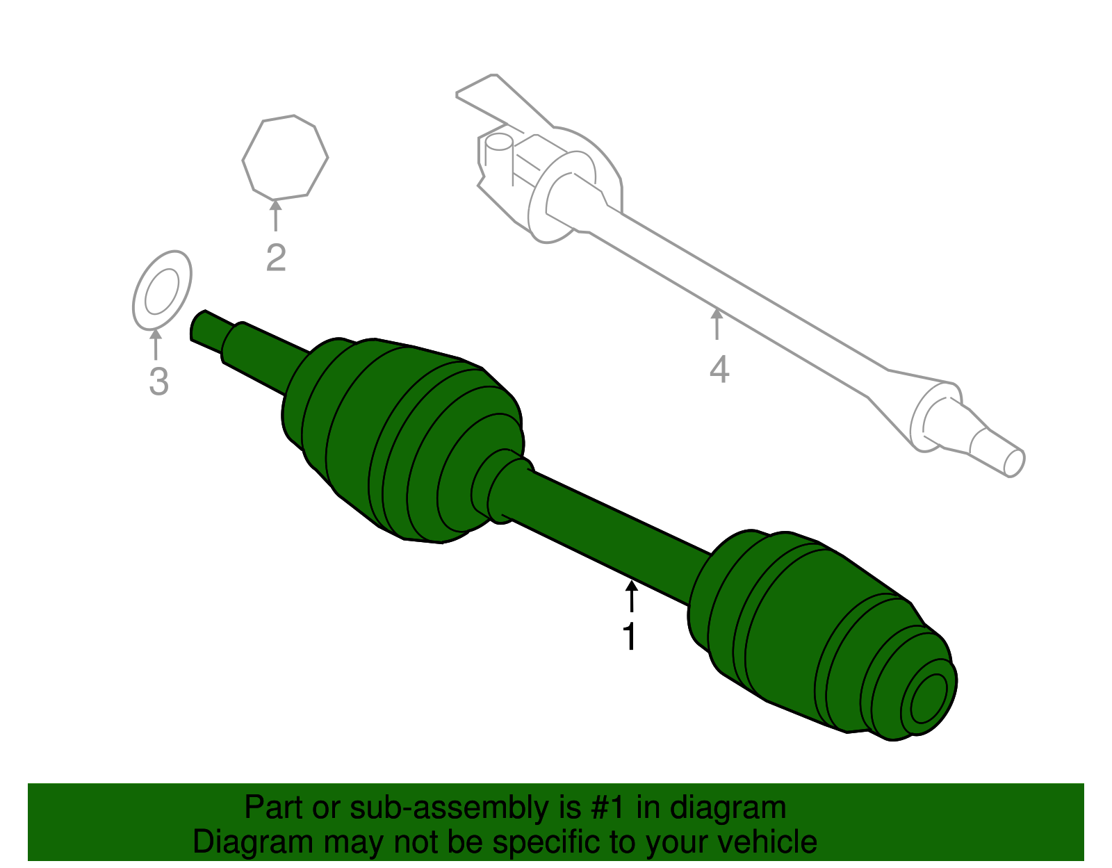 49500-2B010 - Axle Assembly - 2007-2009 Hyundai Santa Fe | World OEM ...