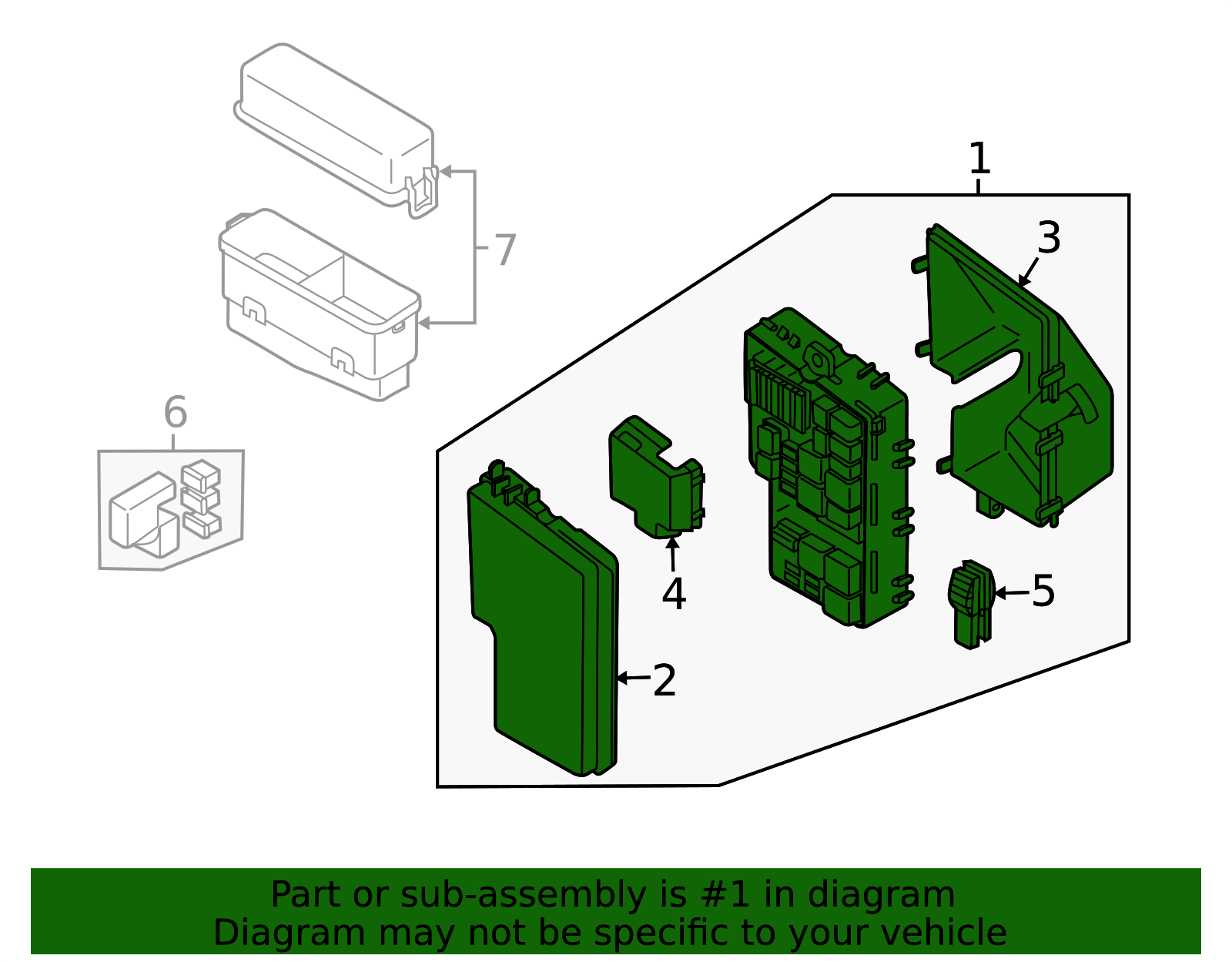 Mazda Fuse Box Assembly - OEM Circuit Hub - Part #EH44-66-760B ...